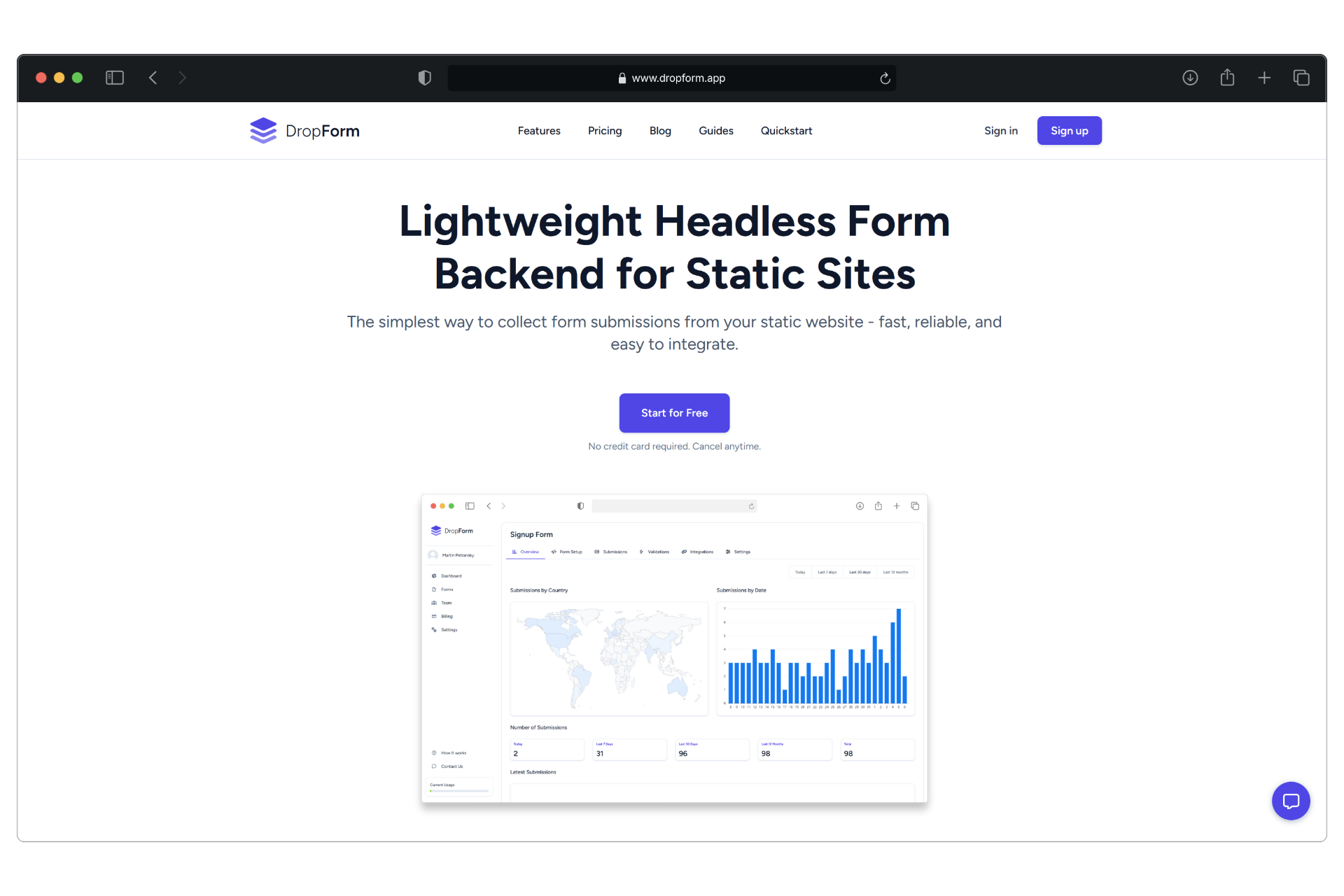 Lightweight Headless Form Backend and Inbox | DropForm